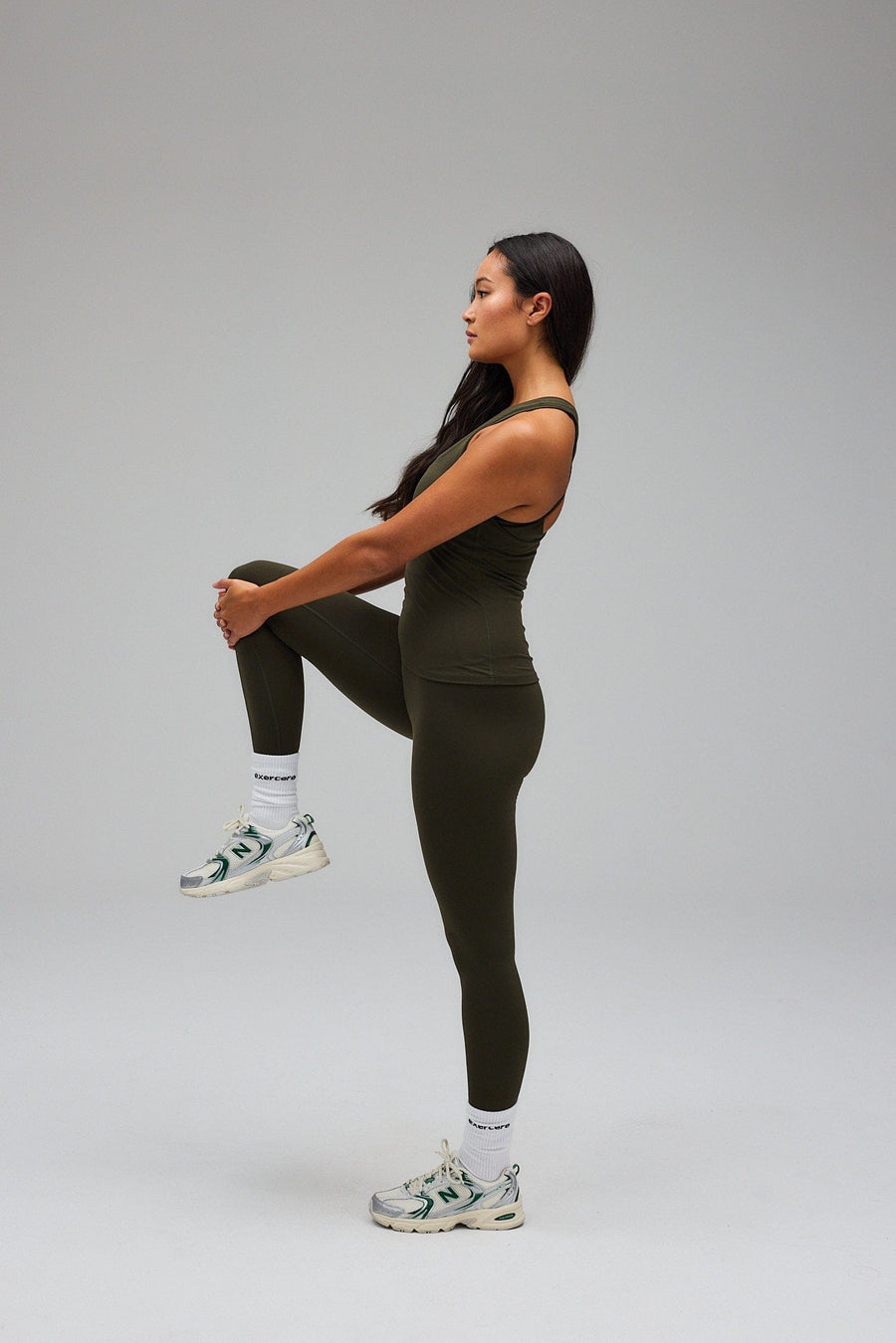 Neaty Racer Tank Top - Forest Green | Exercere – Exercere International